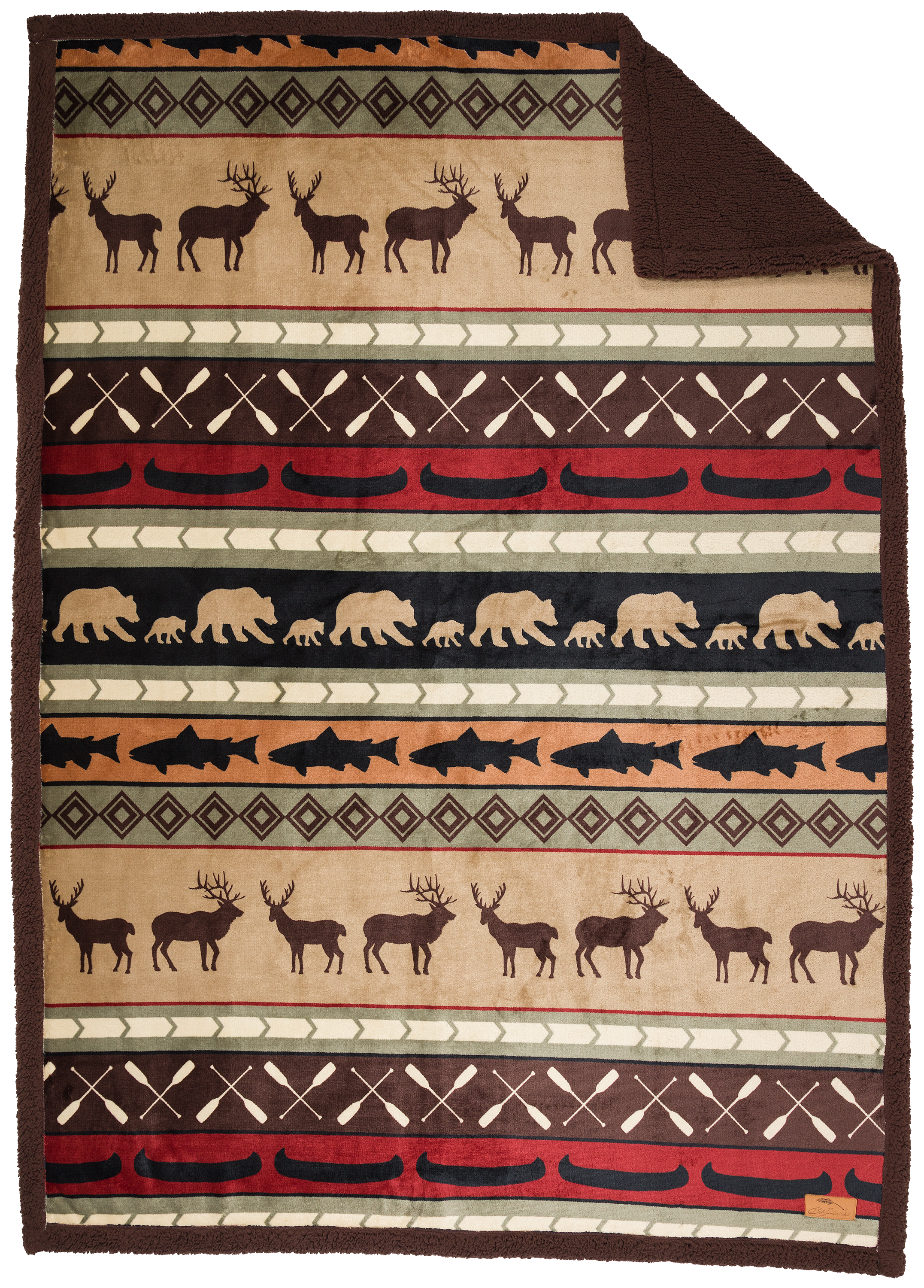 Bob Timberlake Canoe Stripe Luxury Fleece Throw | Cabela's